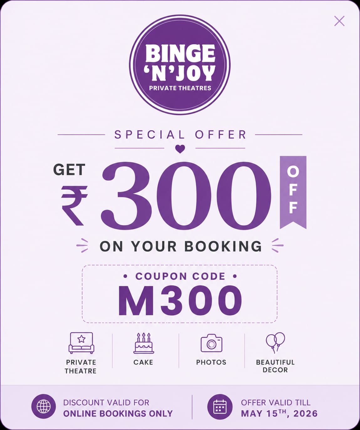 BingeNJOY | Best Private Theatres for Celebrations